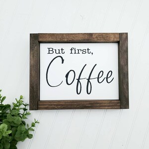 Coffee Sign,but First Coffee Sign. Coffee Bar Sign for Kitchen ...