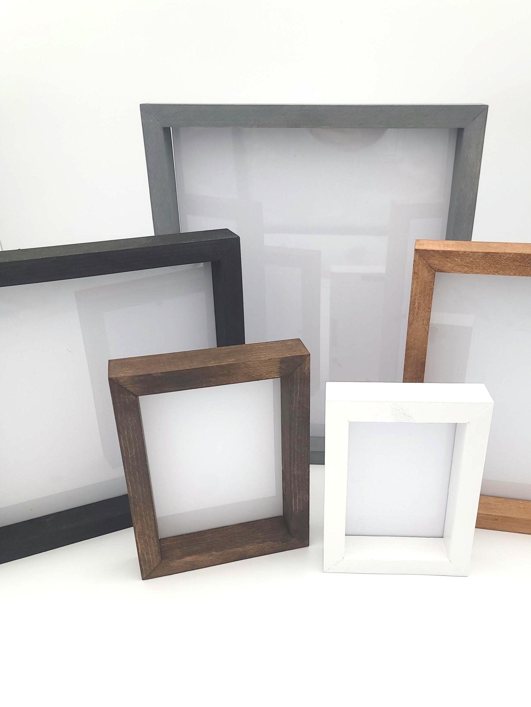 Picture Frames. Choose Your Size and Color! Handmade Solid Wood Frames ...