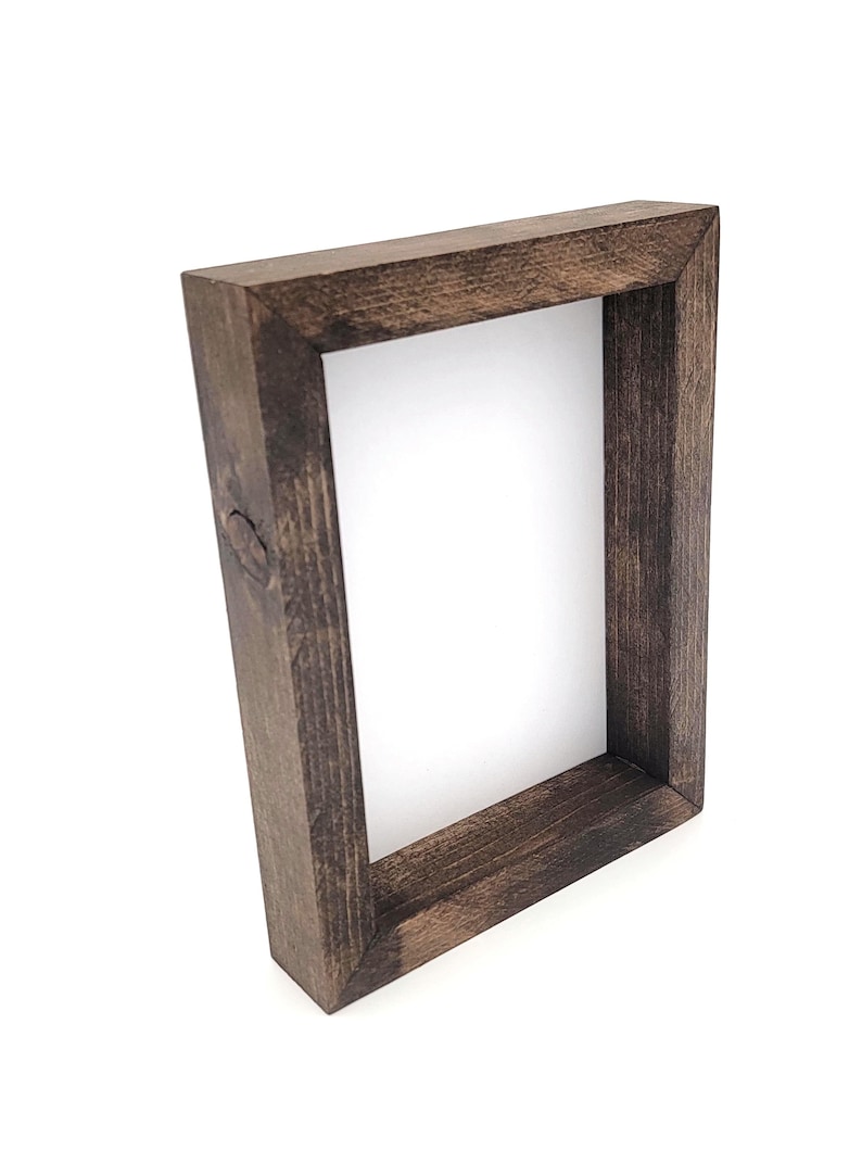 Custom Size Wooden Picture Frame • Handmade Wood Frame • 13 Colors ...