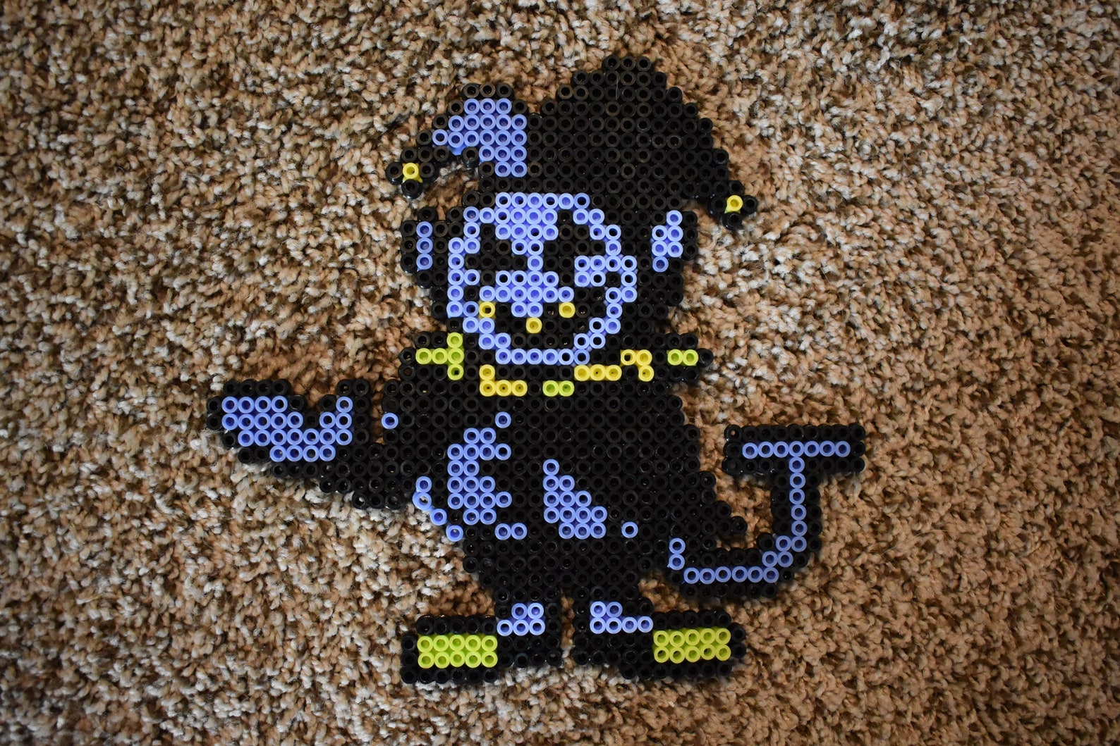 3D Pixel Art Deltarune Video Game Jevil Perler in three | Etsy