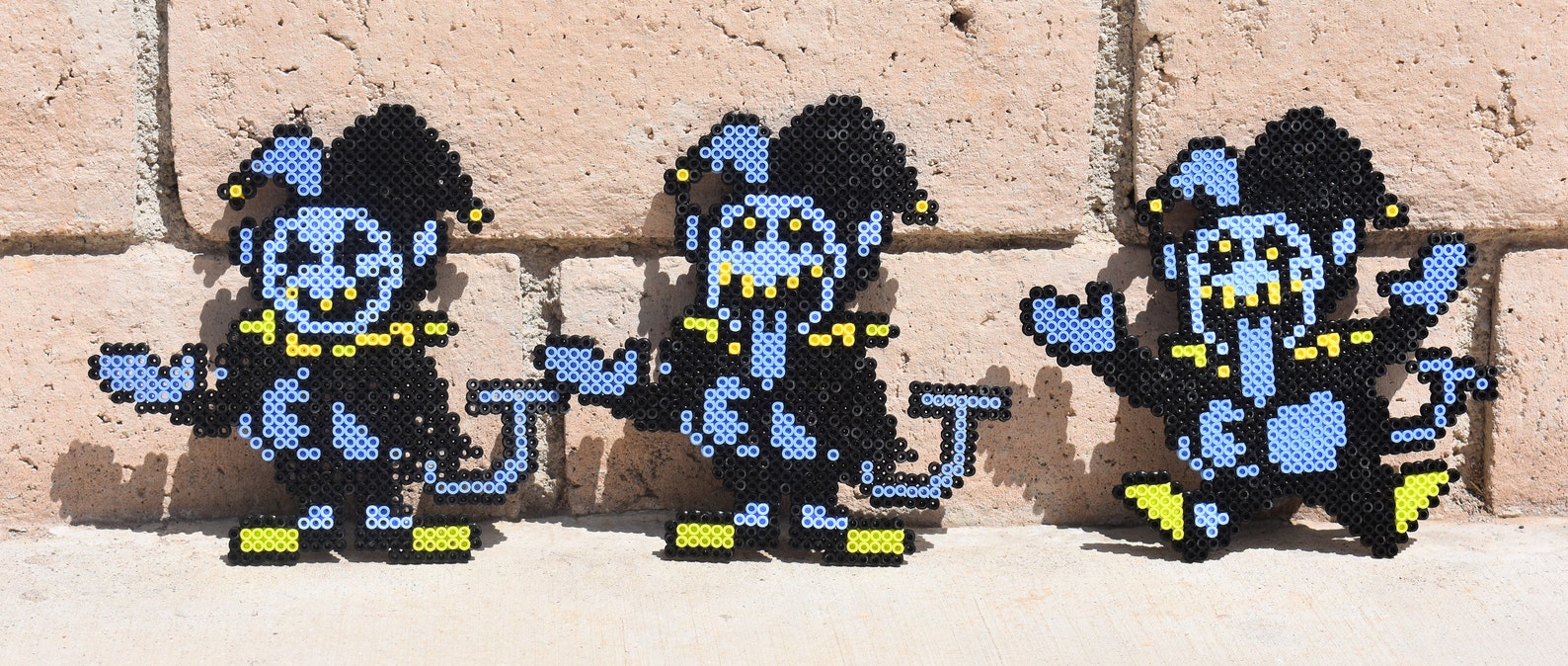 3D Pixel Art Deltarune Video Game Jevil Perler in three | Etsy