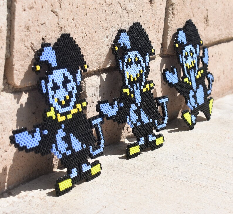 3D Pixel Art Deltarune Video Game Jevil Perler in three | Etsy