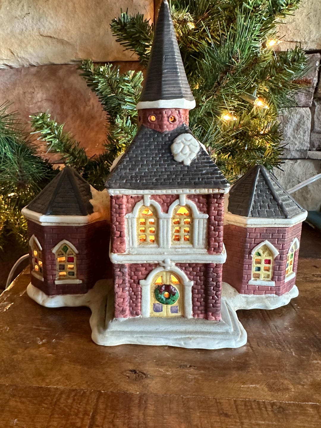 Vintage 1994 Ruey Perng Design Lighted Church Christmas Village - Etsy