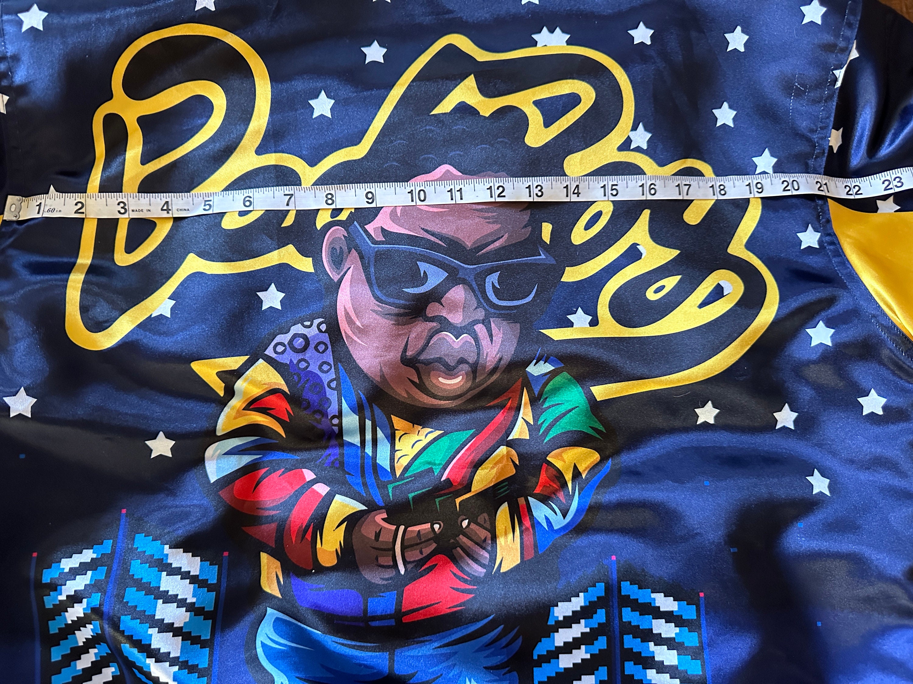 Bad Boy Biggie Smalls 90s Hip Hop Satin Jacket by Headgear Classics ...