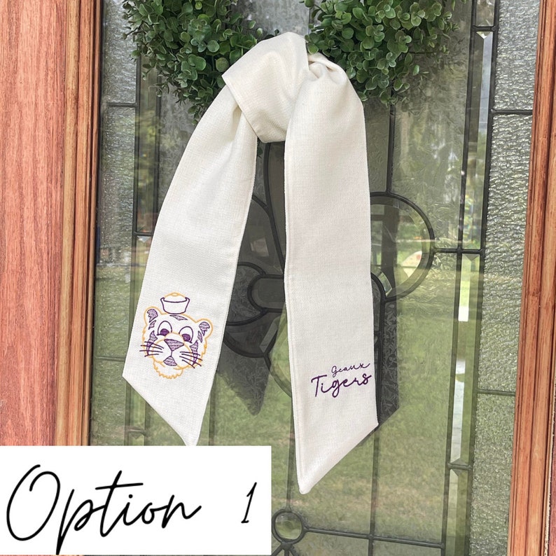 LSU Wreath Sash - Etsy
