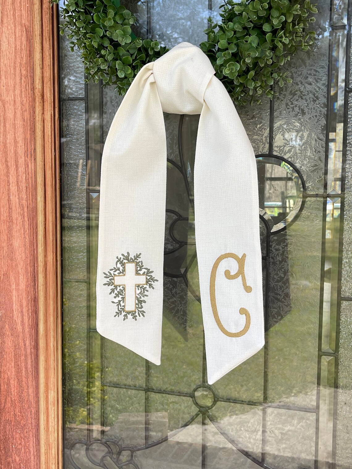 Religious Wreath Sash - Etsy