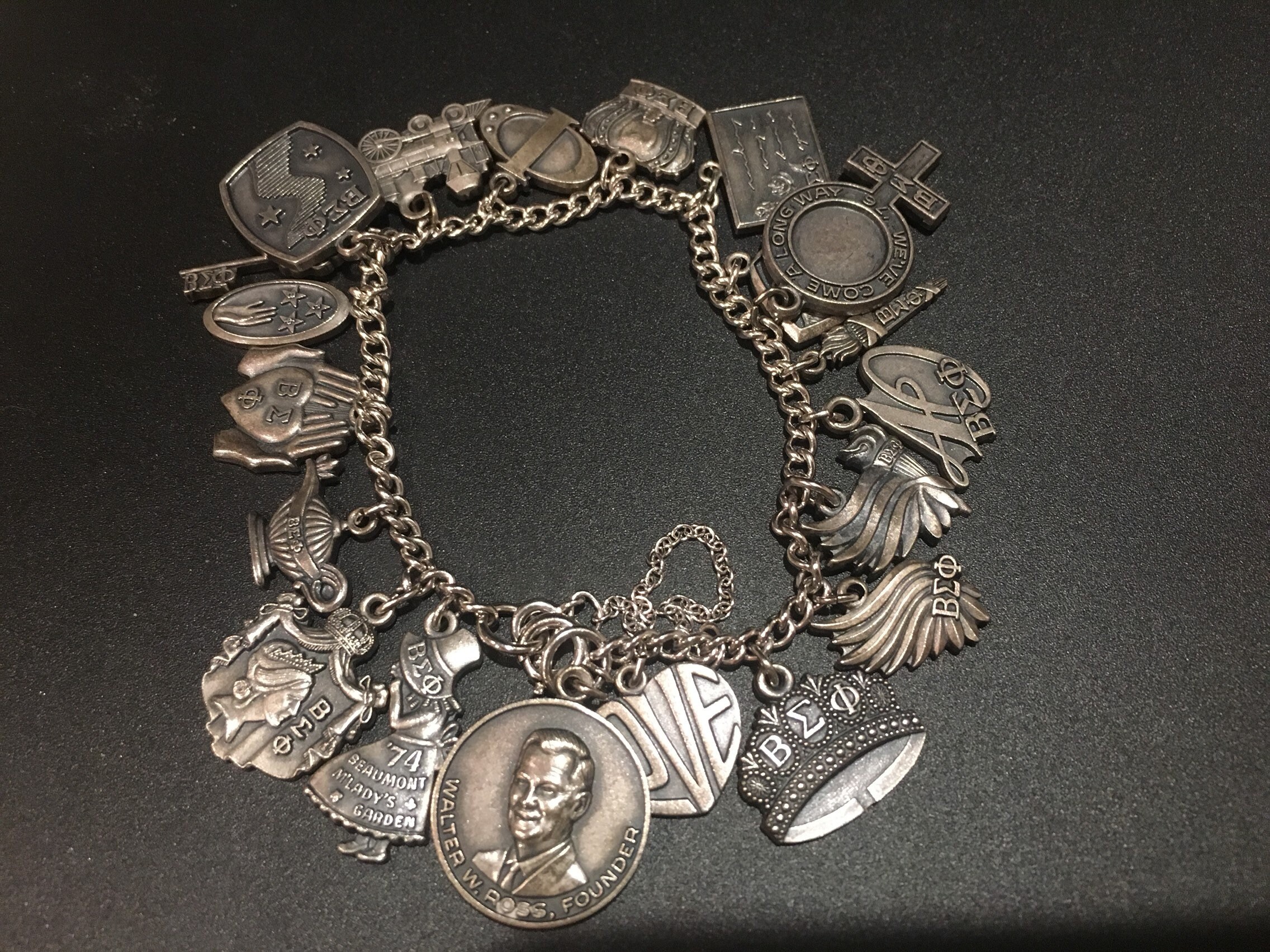 Beta Sigma Pi Charm Bracelet - Etsy
