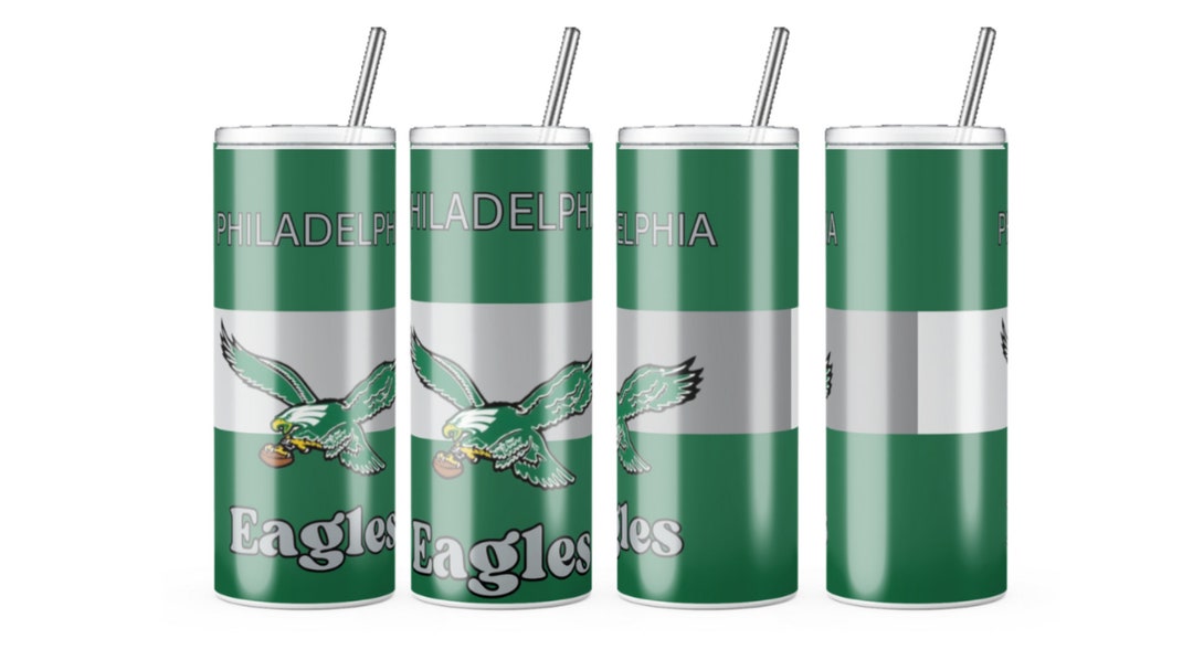 Retro Philadelphia Eagles SVG 20 Oz Skinny Tumbler - Etsy