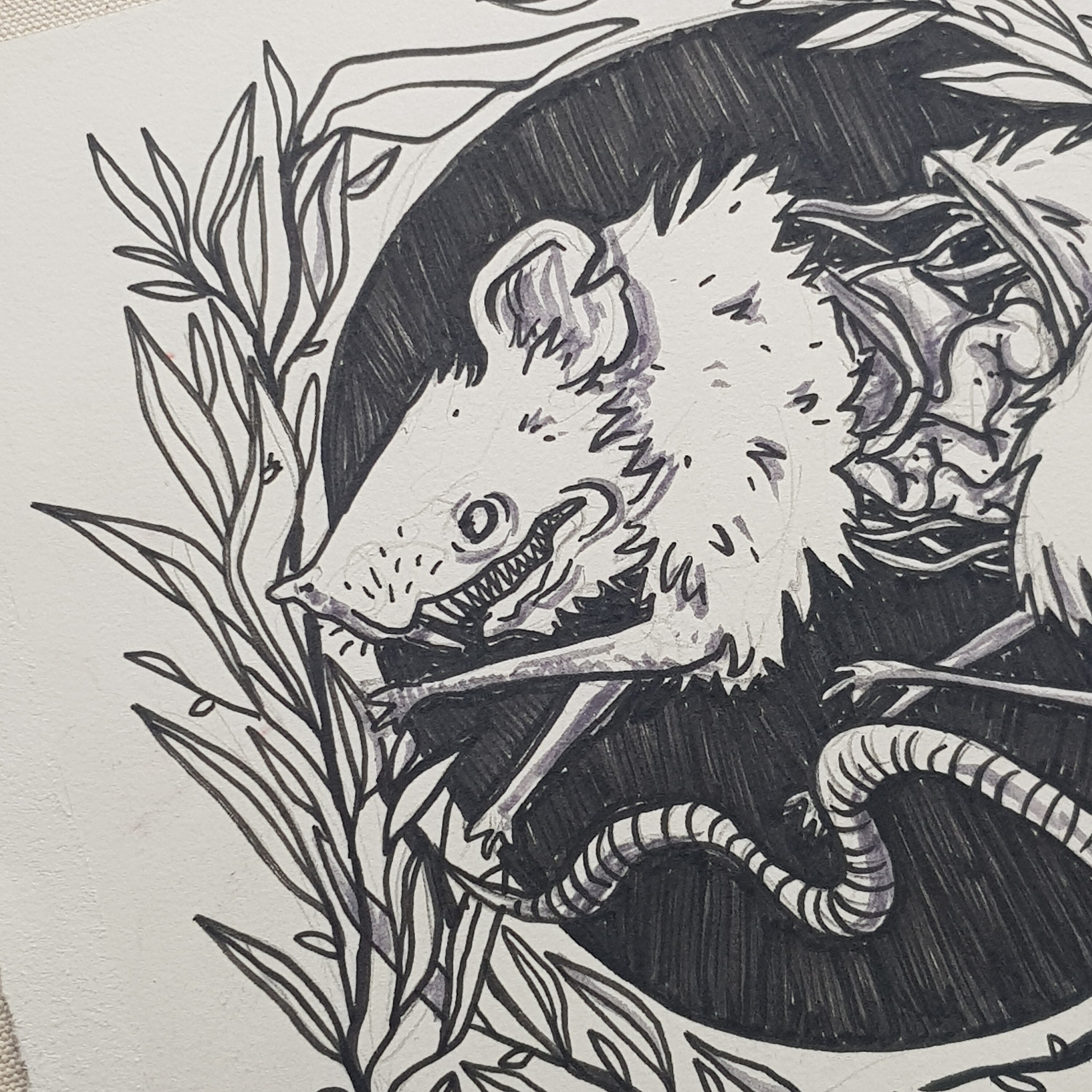 A4 Tattoo Rat Sharpie Sketchbook Artwork Original - Etsy