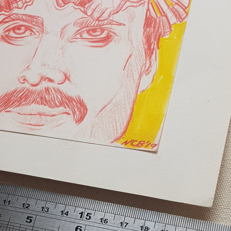 A4 FREDDIE MERCURY - Delilah - Sketch - Original ! - Etsy