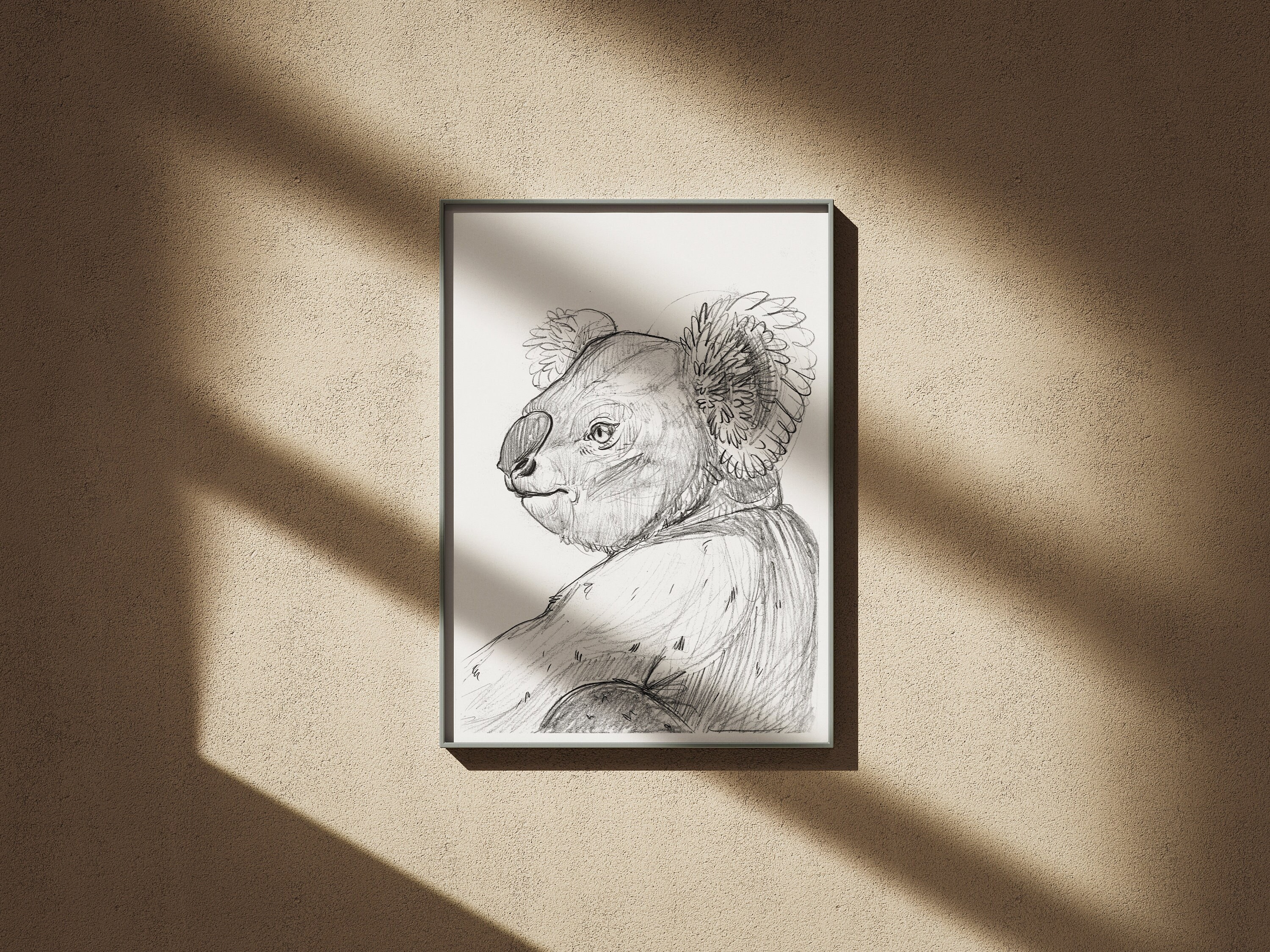 KOALA SKETCH A4 Print - Etsy