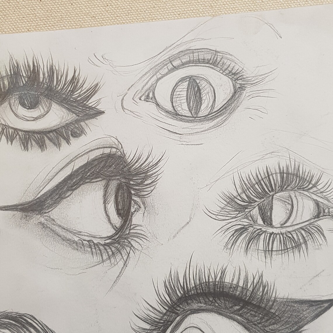 A5 Eye Sketchbook Artwork - Original Signed Drawing - Etsy