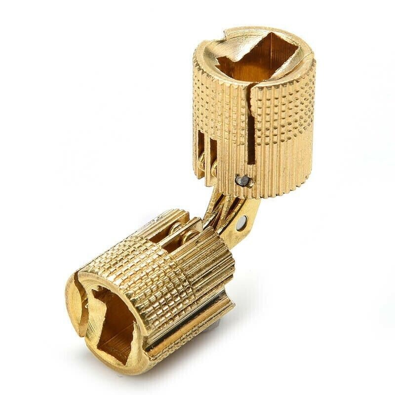 4pcs 8mm Brass Hidden Barrel Hinge Invisible Hinge Concealed for Boxes ...