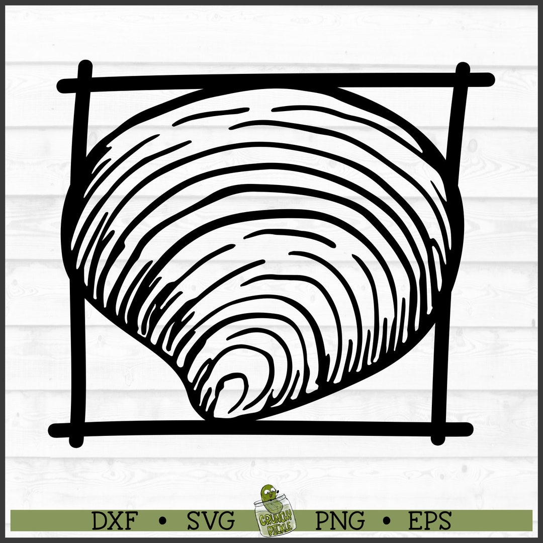 Beach Frame Square Seashell 1 SVG File, Dxf, Eps, Png, Beach Svg ...
