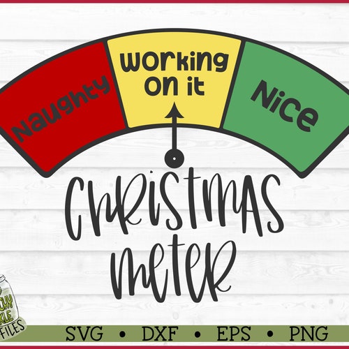 Christmas Countdown SVG Cut File Naughty or Nice SVG - Etsy