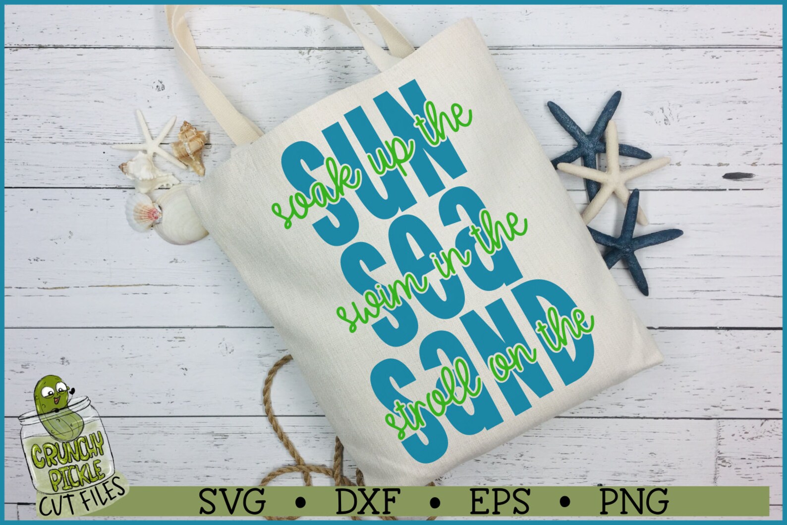 Sun Sea Sand SVG File Dxf Eps Png Beach Svg Summer Svg - Etsy