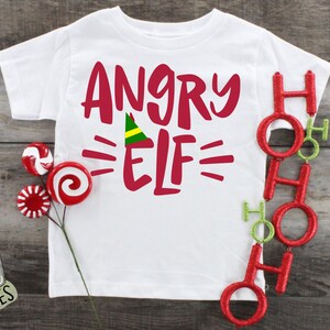 Angry Elf Christmas Svg File Dxf Eps Png Holiday Elf Hat | Etsy