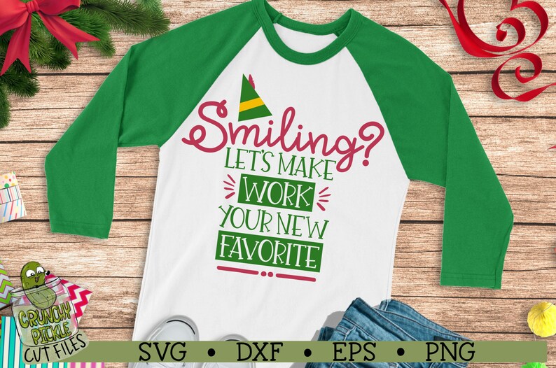 Smiling Let's Make Work Your New Favorite Christmas SVG - Etsy