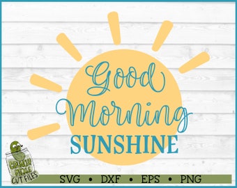 GOOD Morning SVG PNG Instant Digital Download Clipart Vector Outline ...