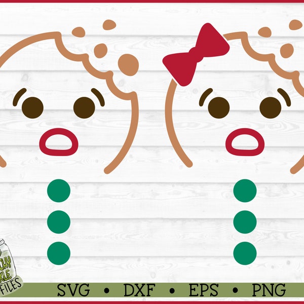 Gingerbread Face Svg - Etsy