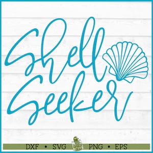 Shell Seeker SVG File, Dxf, Eps, Png, Beach Svg, Seashell Collector Svg ...