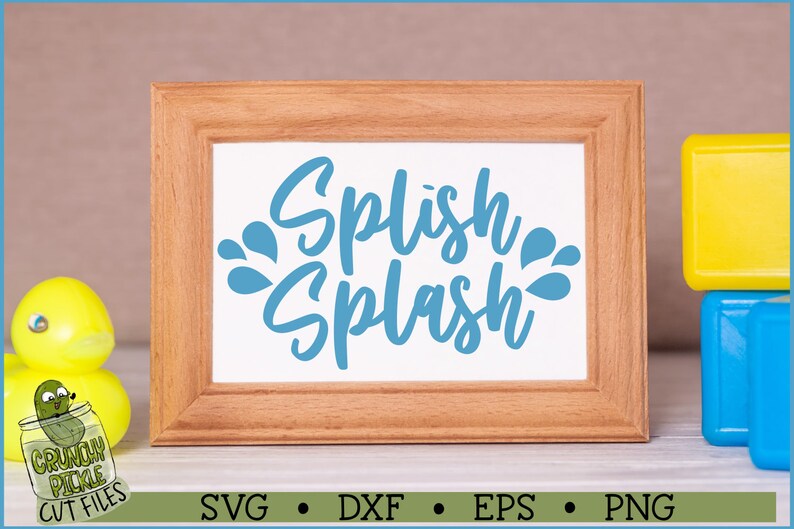 Splish Splash SVG File, Dxf, Eps, Png, Bathroom Sign Svg, Wall Decal ...
