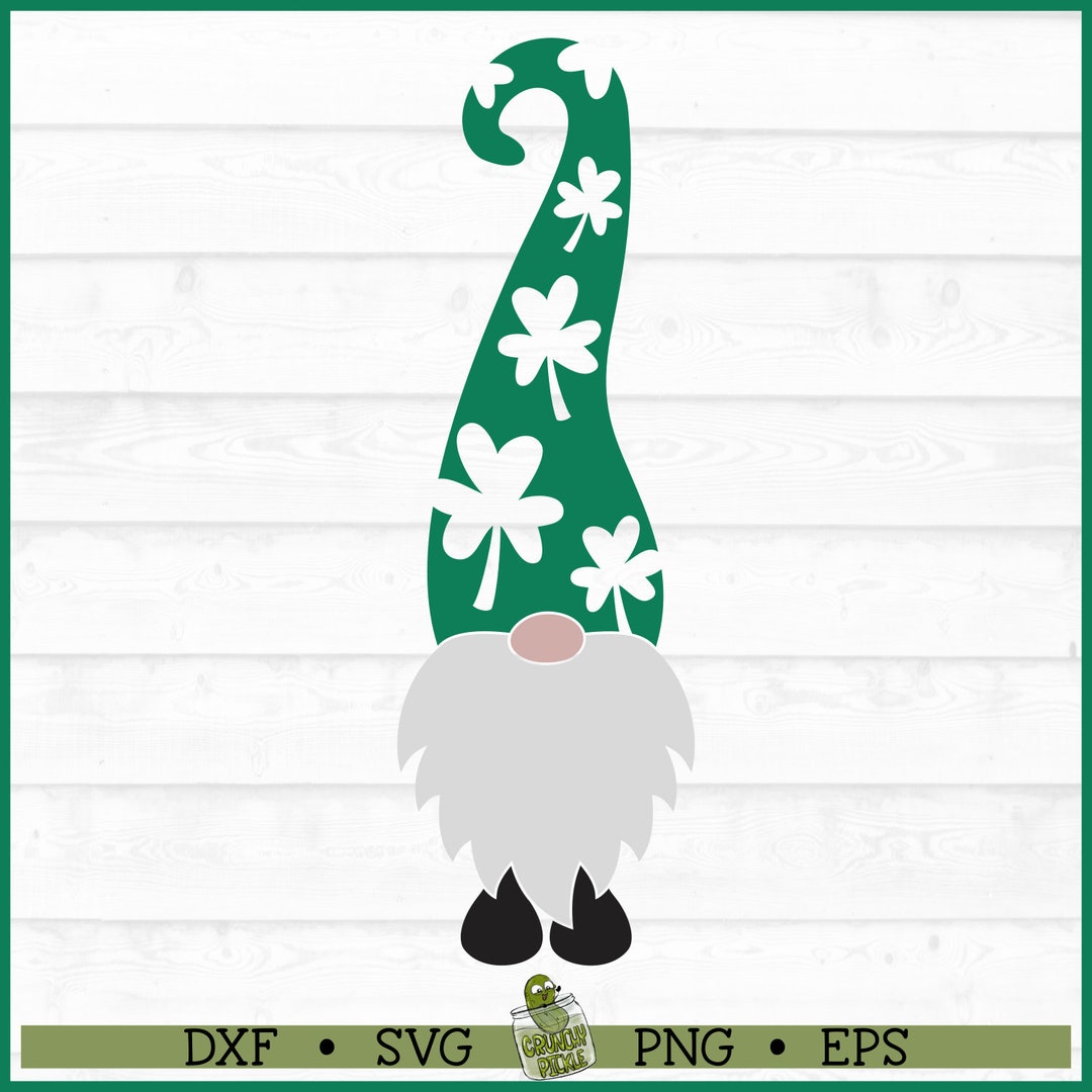 Tall St Patrick's Day Gnome SVG File, Dxf, Eps, Png, St Patrick's Day ...