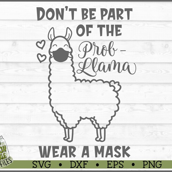 Llama Face Mask - Etsy