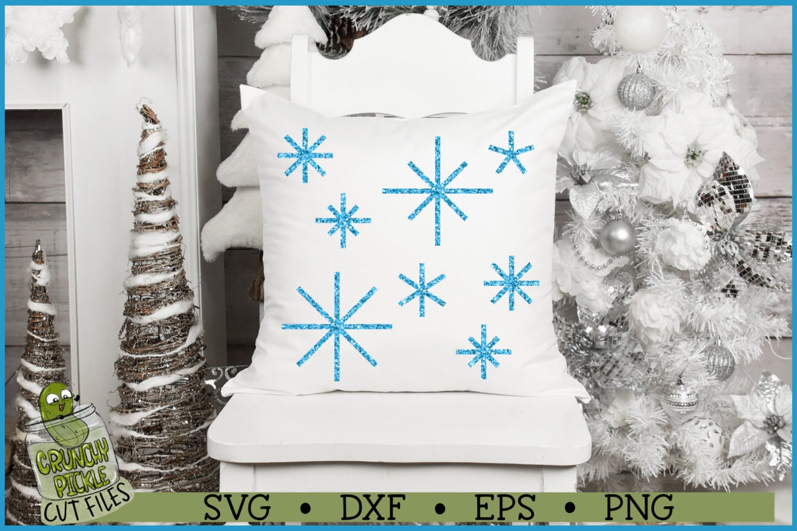 Cuttable Snowflakes SVG Bundle Dxf Eps Png Winter - Etsy