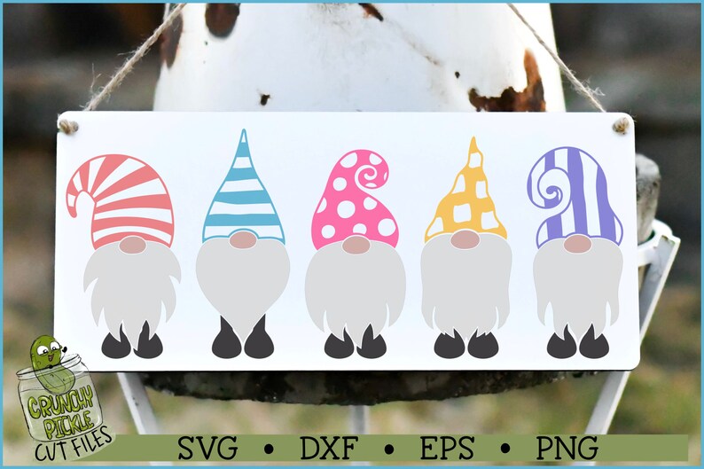 Gnome Shorties Set 2 SVG File, Dxf, Eps, Png, Gnome Svg, Short Gnomes ...