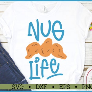 Nug Life SVG File Dxf Eps Png Nugget Svg Chicken Nugget - Etsy