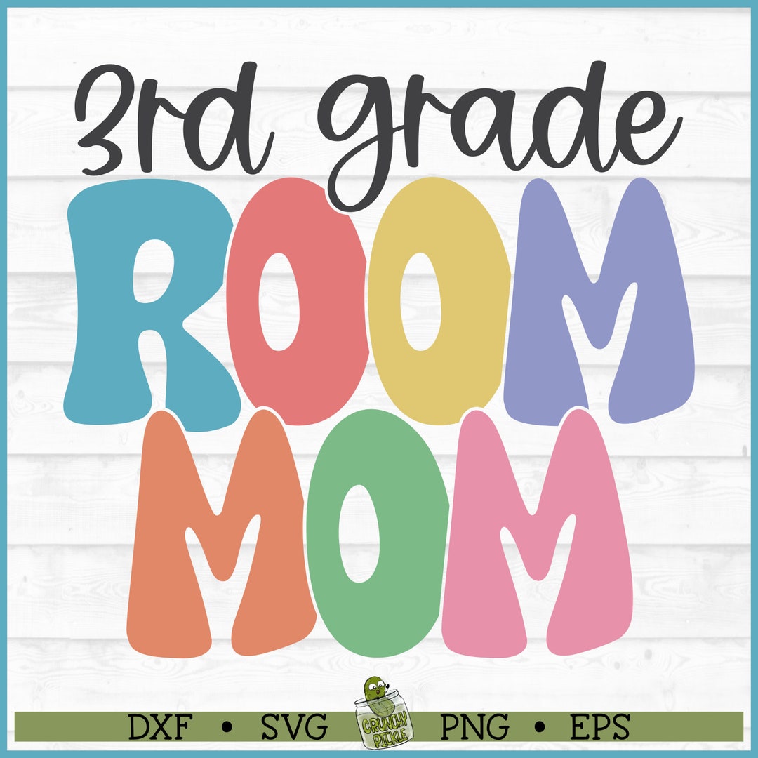 3rd Grade Room Mom SVG, Dxf, Eps, Png, School Svg, 3rd Grade Svg, Back ...
