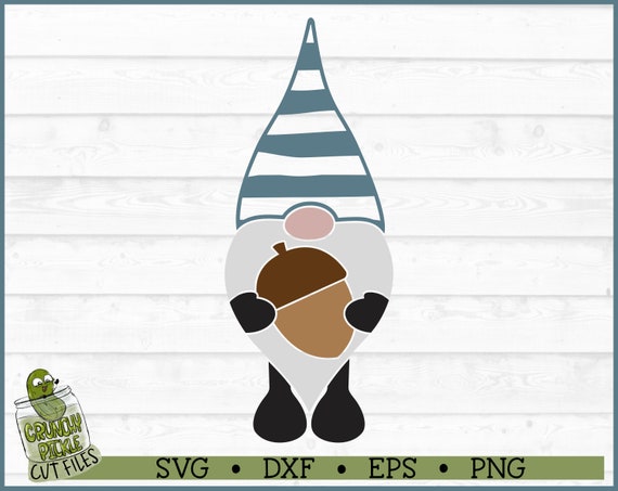 Fall Short Gnome With Acorn SVG File Dxf Eps Png Autumn - Etsy