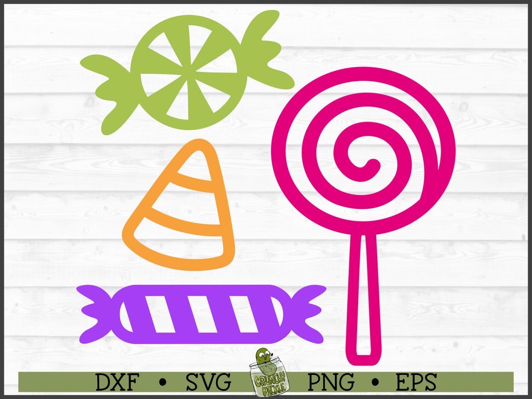 Halloween Candy SVG File Dxf Eps Png Halloween Svg Trick - Etsy