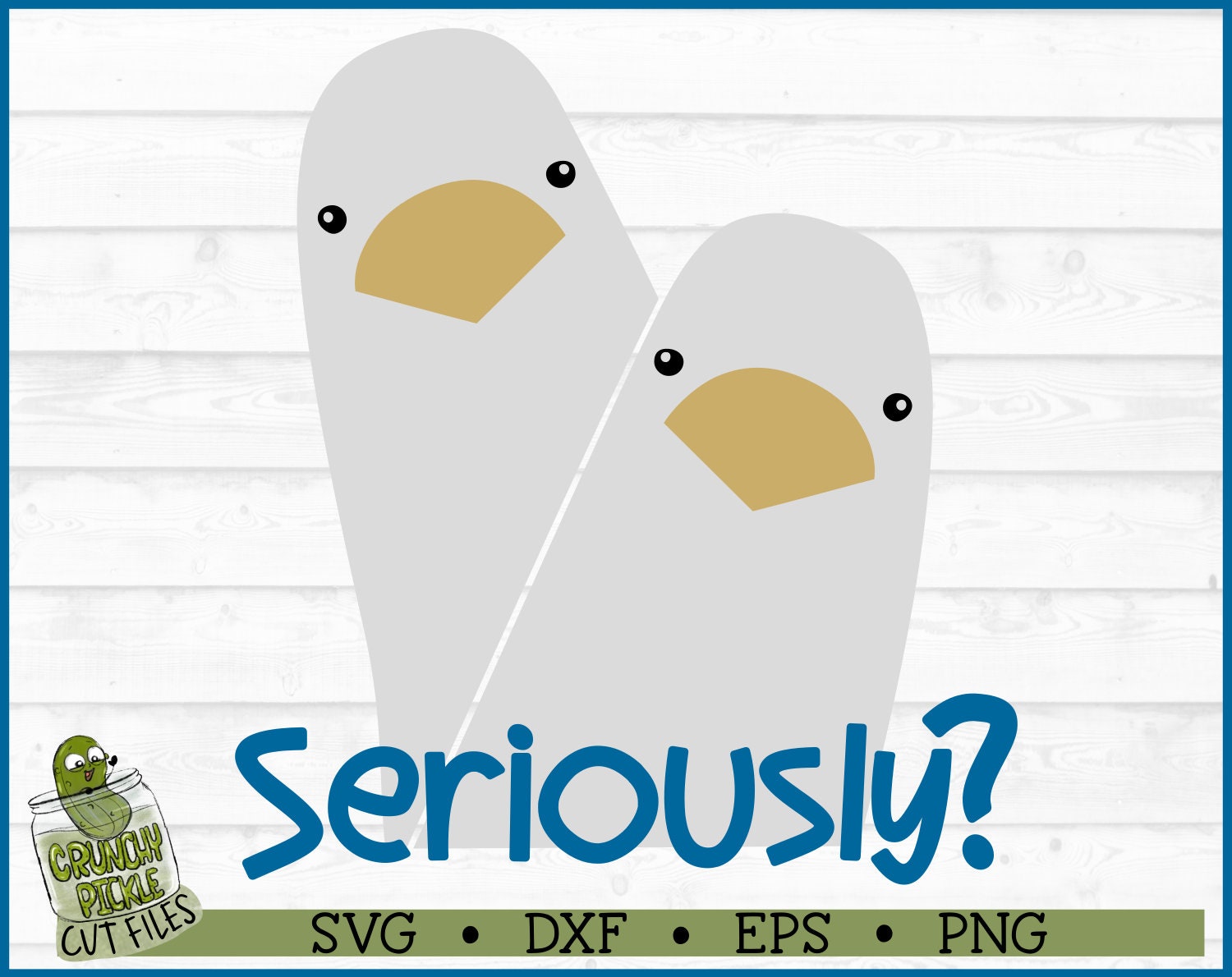 Seriously Seagulls SVG File Dxf Eps Png Funny Svg Beach - Etsy