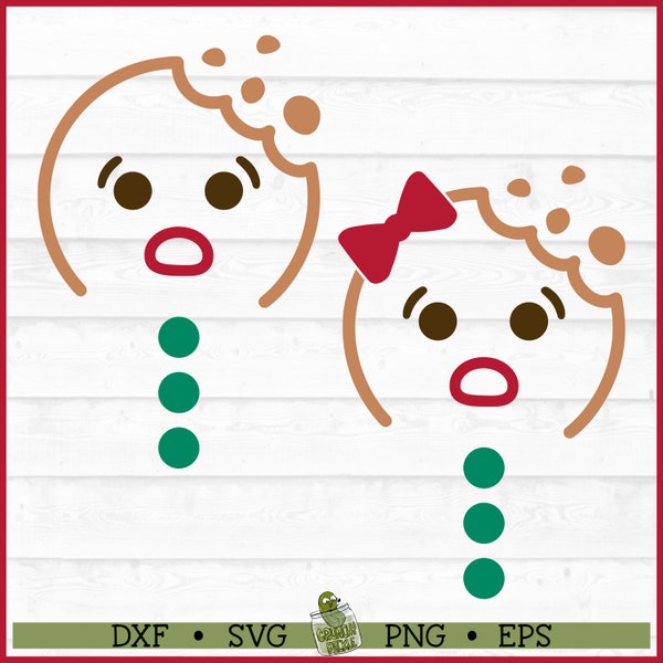 Gingerbread Face Svg - Etsy