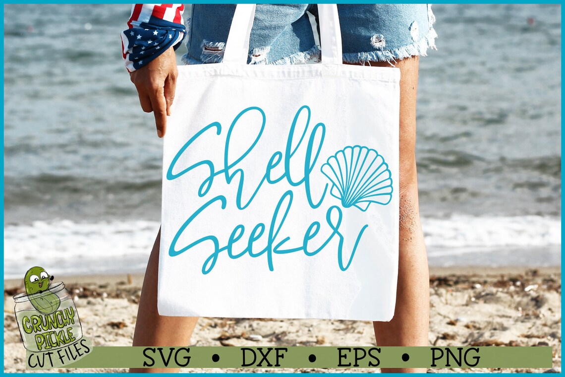 Shell Seeker SVG File Dxf Eps Png Beach Svg Seashell - Etsy
