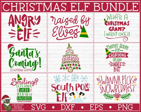 Elf SVG Bundle Dxf Eps Png Elf Svg Elf Quote Svg - Etsy