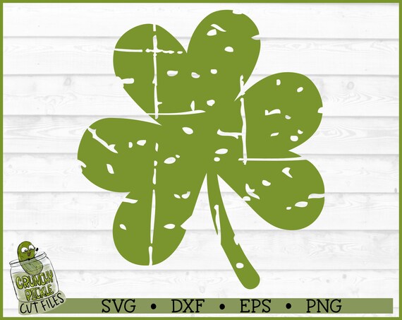 Distressed Shamrock SVG File Dxf Eps Png St Patrick's | Etsy