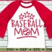 Baseball Mom SVG Cutting File for Cricut or Silhouette Cutting Machines ...