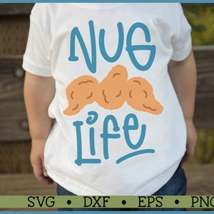 Nug Life SVG File Dxf Eps Png Nugget Svg Chicken Nugget - Etsy