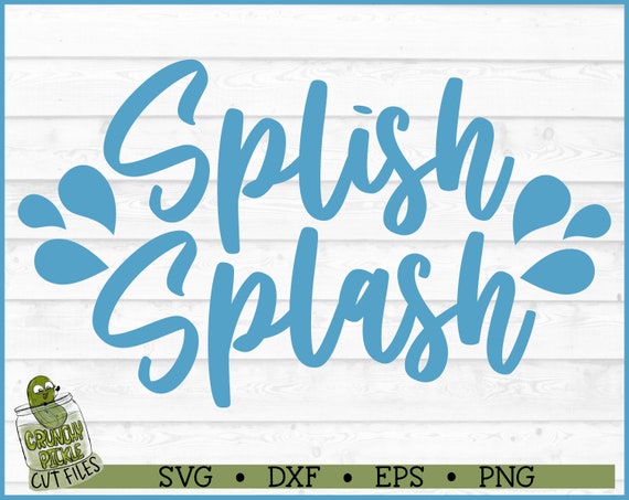 Splish Splash SVG File Dxf Eps Png Bathroom Sign Svg Wall - Etsy