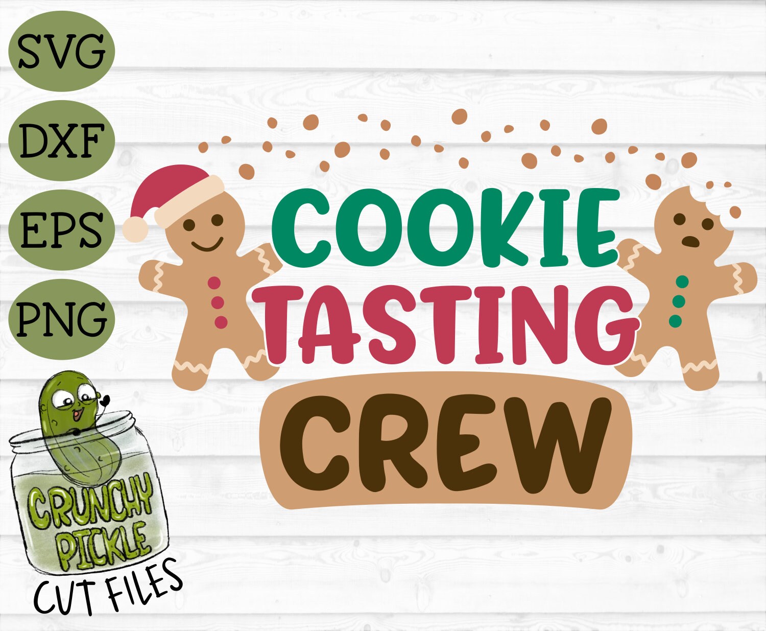 Cookie Tasting Crew Christmas SVG File Baking Silhouette | Etsy