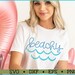 Beachy Waves SVG File, Dxf, Eps, Png, Beach Svg, Summer Svg, Beachy Svg ...