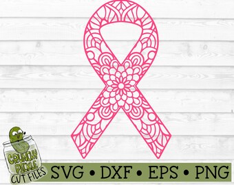 Breast Cancer Ribbon Pink SVG File Dxf Eps Png Cricut | Etsy