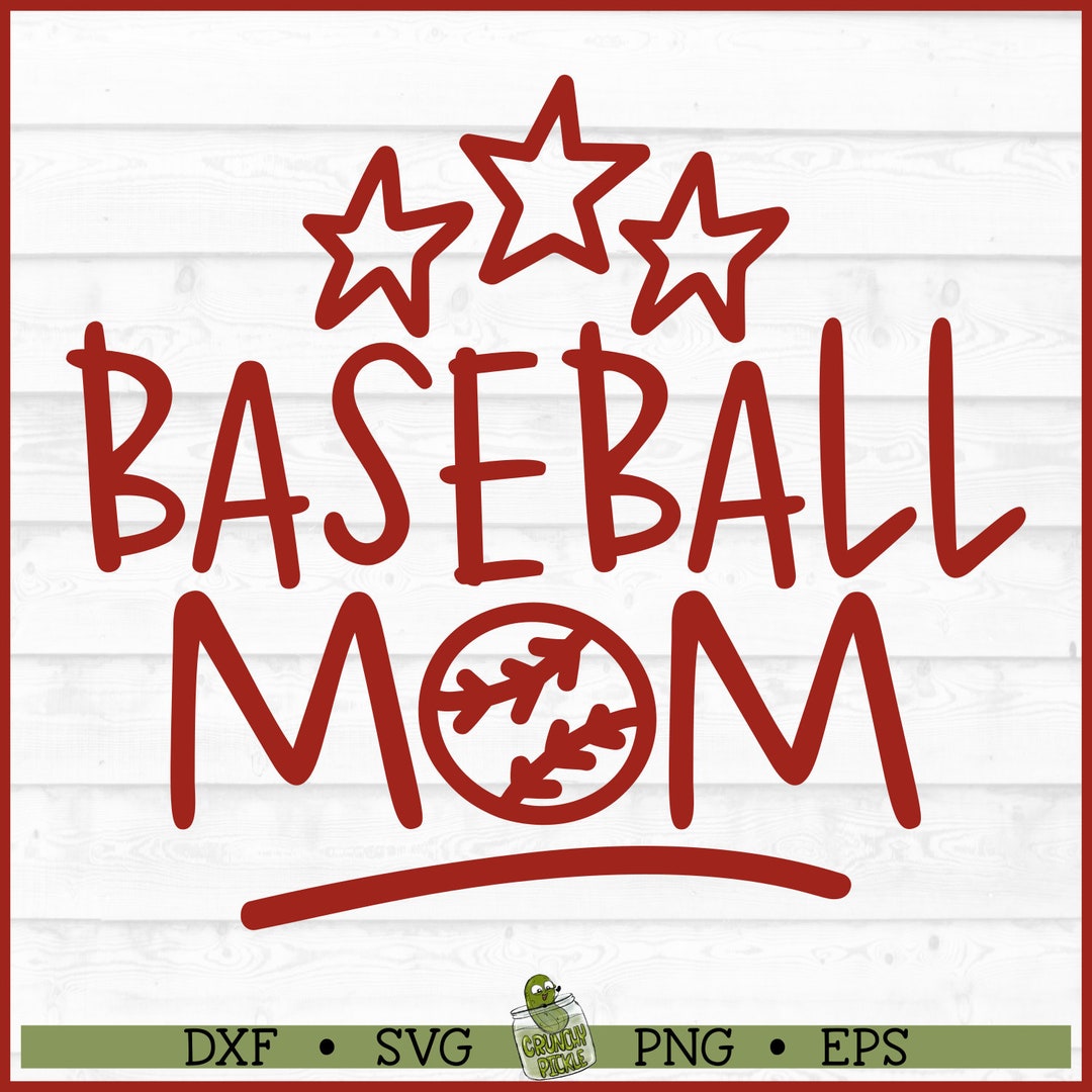 Baseball Mom SVG Cutting File for Cricut or Silhouette Cutting Machines ...