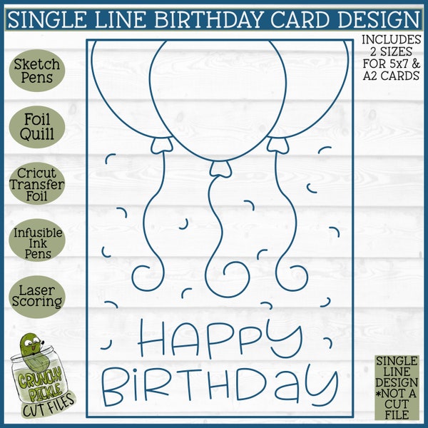 Foil Birthday Card Svg - Etsy