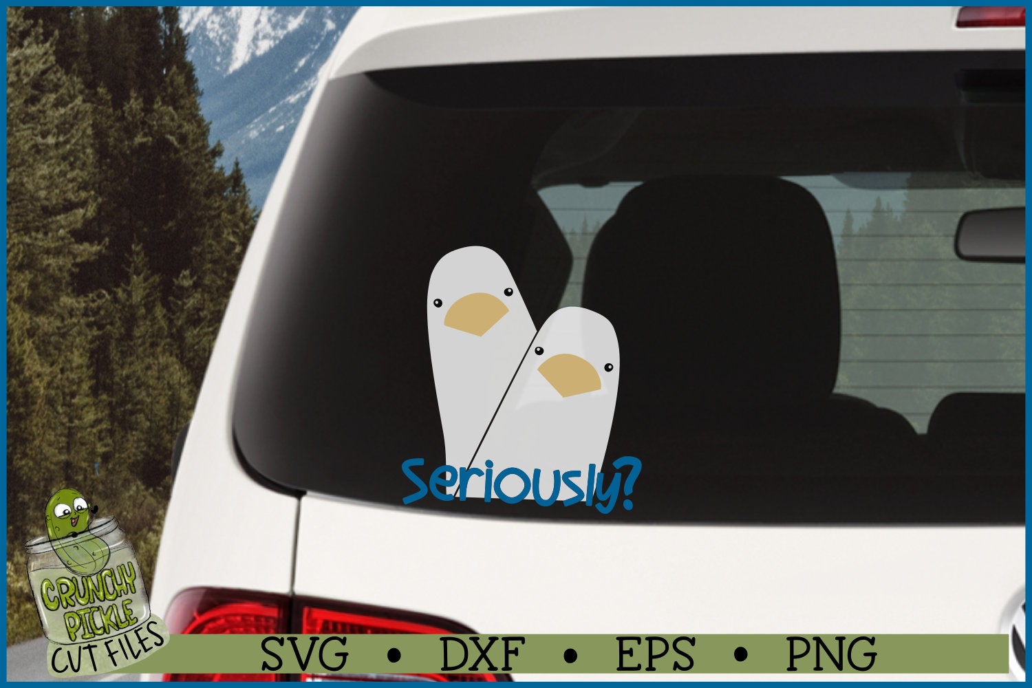 Seriously Seagulls SVG File Dxf Eps Png Funny Svg Beach - Etsy