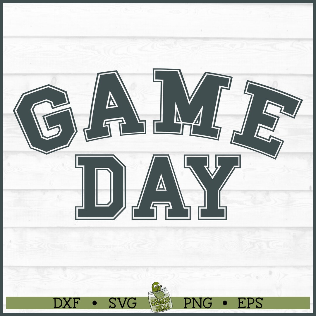 Game Day SVG File, Dxf, Eps, Png, Football Svg, Sports Svg, Basketball ...