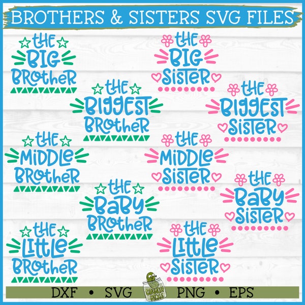 Sibling Shirts Svg - Etsy